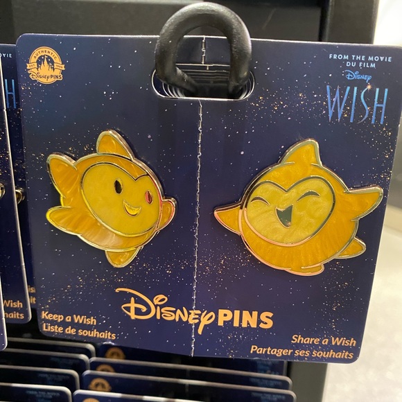 Disney | Accessories | Disney Wish Star 2 Pin Set Share A Pin Star Pin ...